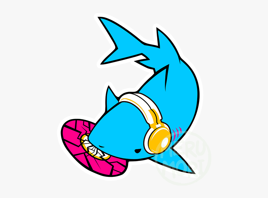 Dj Shark Sticker, HD Png Download , Transparent Png Image - PNGitem
