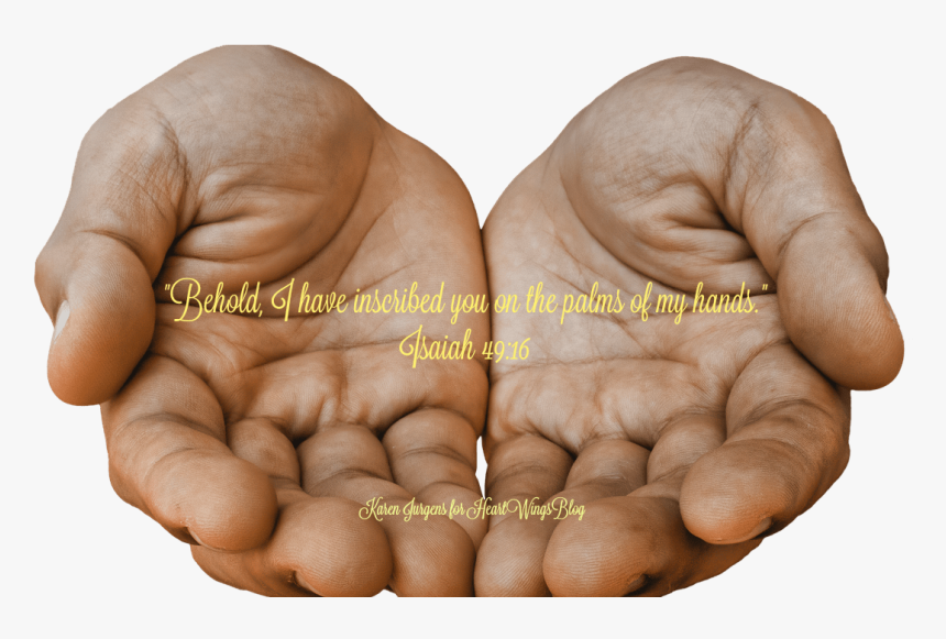 God S Love By Karen Jurgens - Open Palm Hand Transparent, HD Png ...