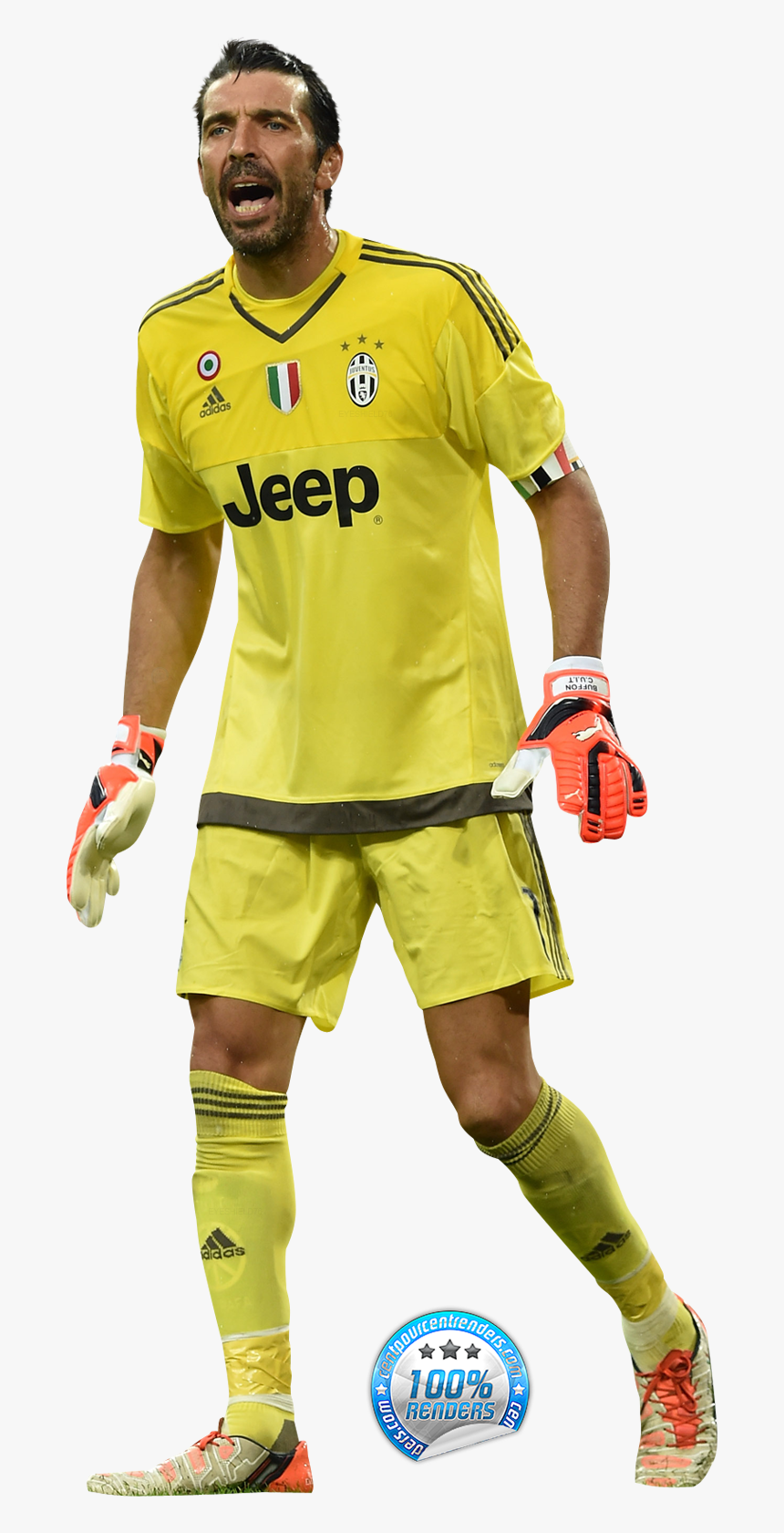 Buffon New Yellow Juve Jersey, HD Png Download , Transparent Png Image ...