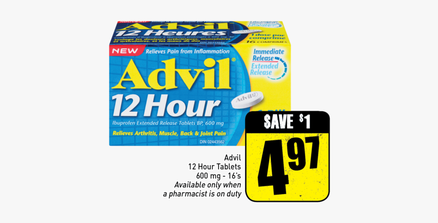 Advil Cold And Sinus, HD Png Download , Transparent Png Image - PNGitem