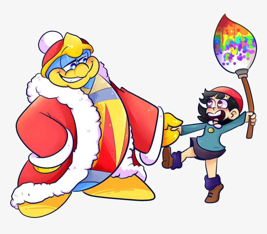 King Dedede X Adeleine Kiss Comic , Transparent Cartoons - Adeleine And ...