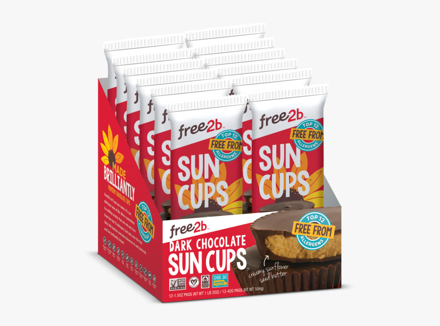 Dark Chocolate Sun Cups - Chocolate, HD Png Download , Transparent Png ...