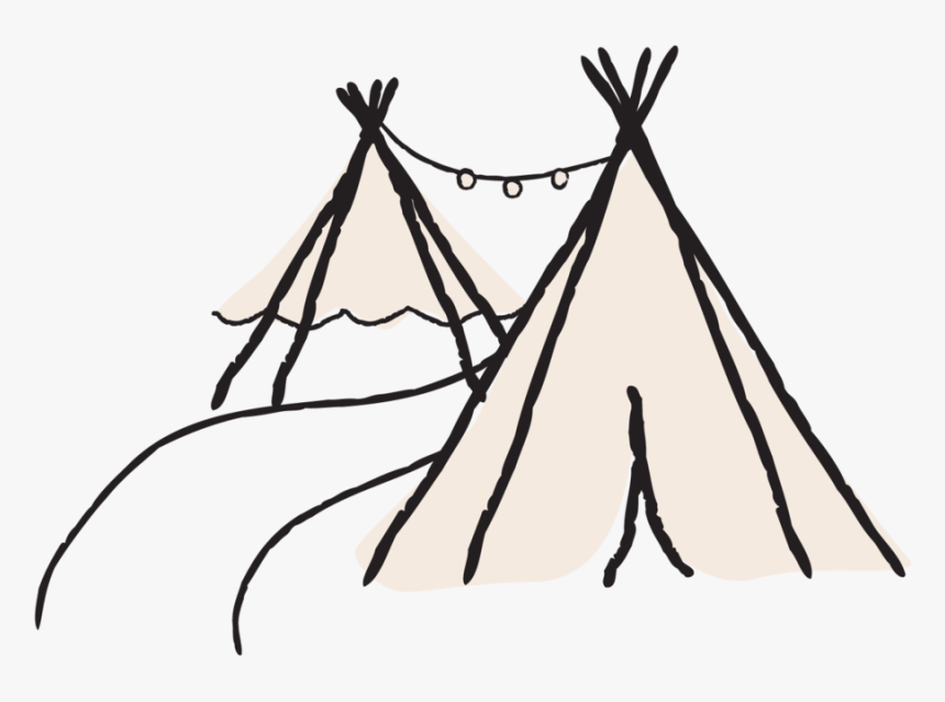 Two Tipis Copy - Illustration, HD Png Download , Transparent Png Image ...