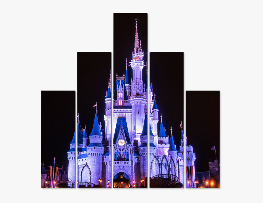 Disney Panel Art - Disney World, Cinderella Castle, HD Png Download ...