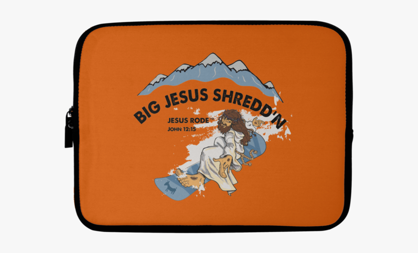 Big Jesus Shredd N Laptop Sleeve - Laptop Bag, HD Png Download ...