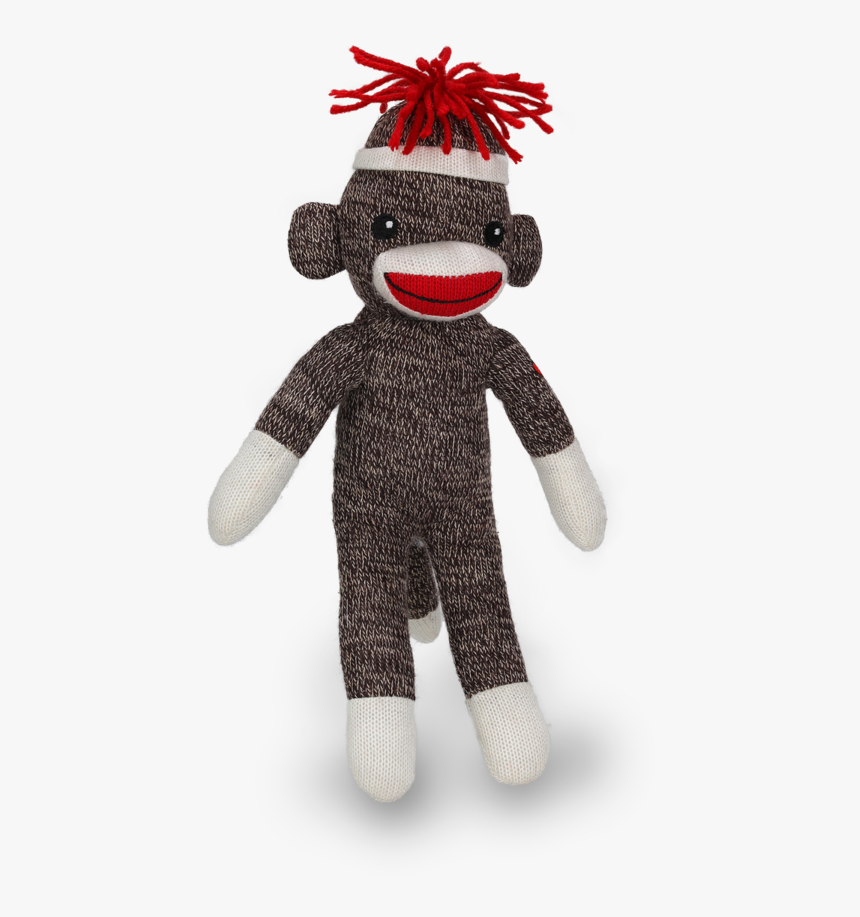 Plushland -8” Sockie Sock Monkey - Stuffed Toy, HD Png Download ...