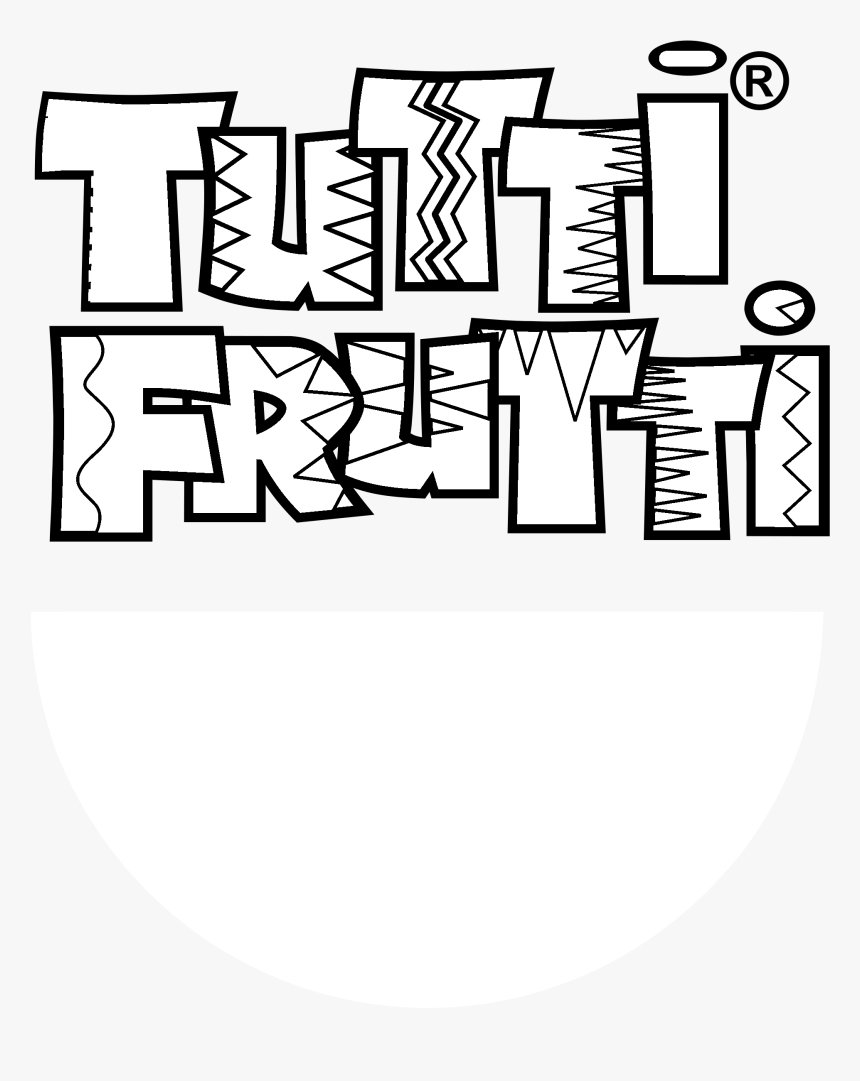 Tutti Frutti Logo Black And White - Scrapbooking, HD Png Download ...