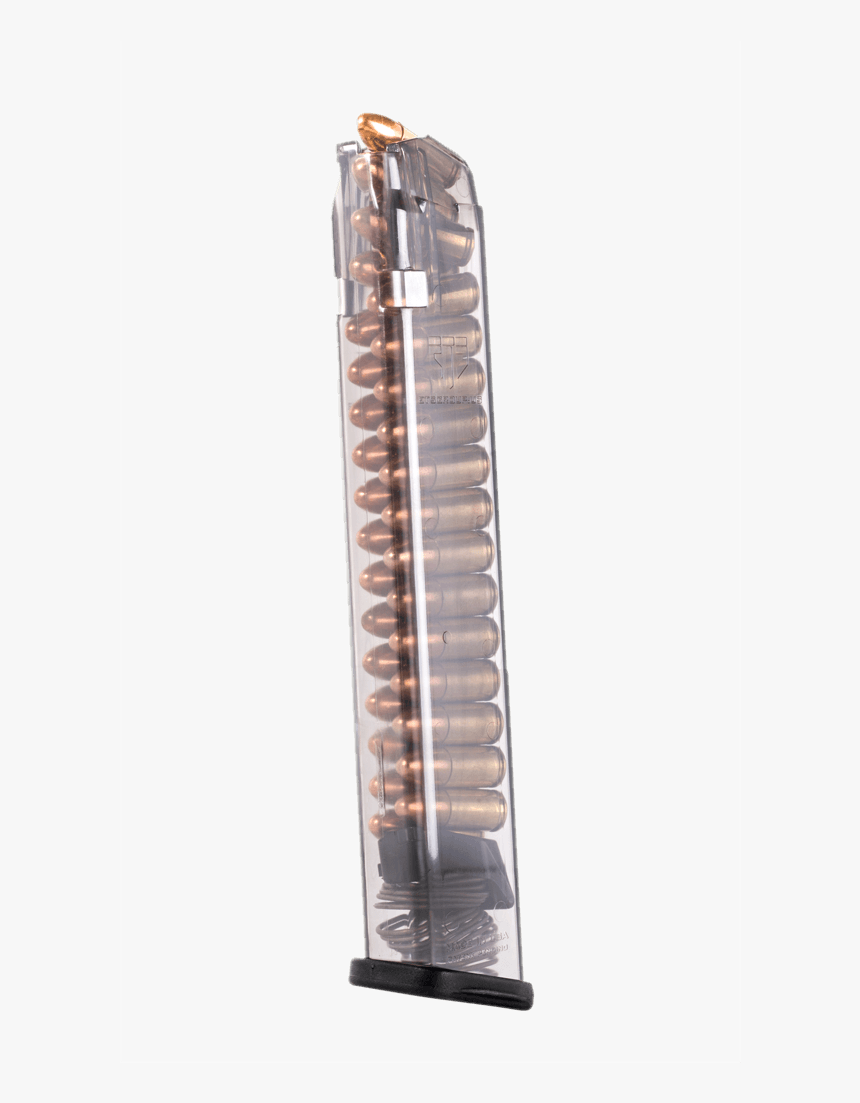Translucent Glock 18 Mag - Ets 9mm Glock Magazines, HD Png Download ...