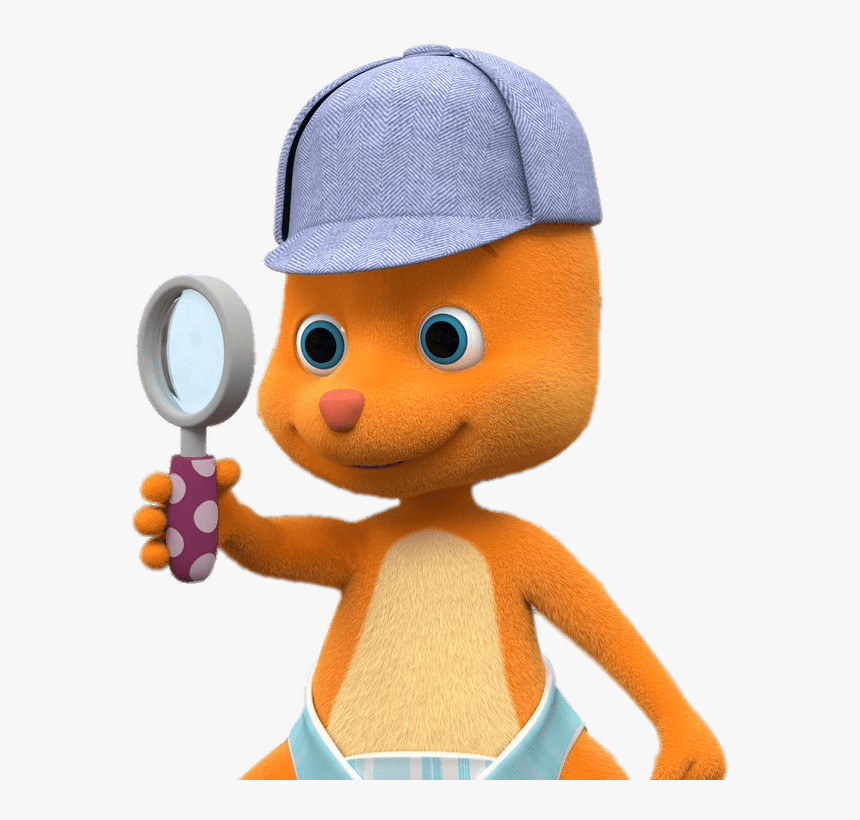 Kip The Wallaby With Looking Glass - Cartoon, HD Png Download ...