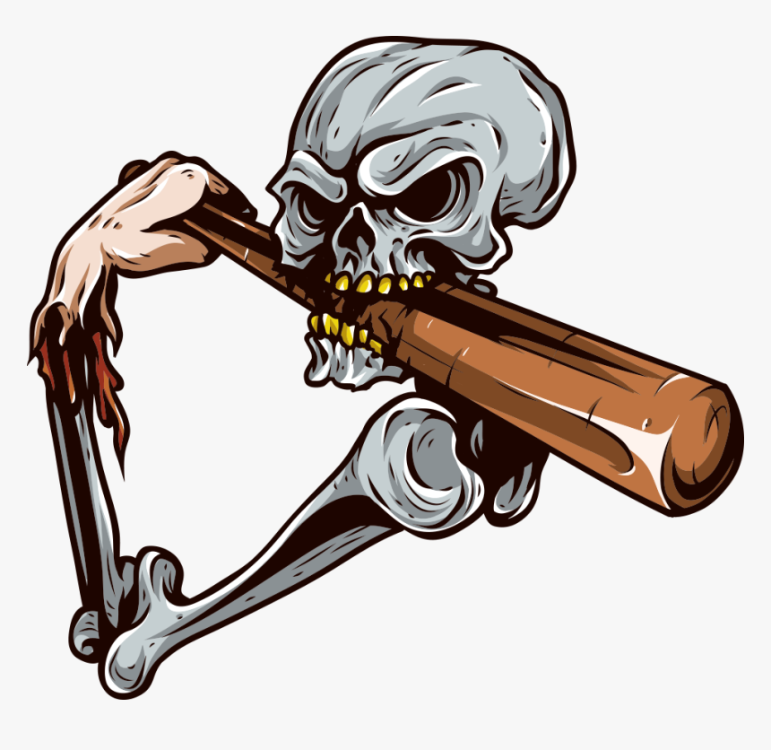 Baseball Bat Sticker Wall Decal - Creative Baseball Drawing, HD Png ...