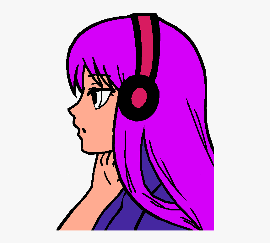Anime Girl Not Colored, HD Png Download , Transparent Png Image - PNGitem