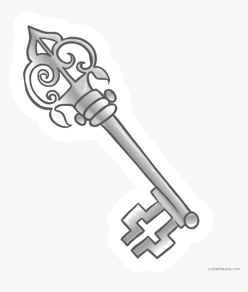 Key Clipart Black And White - Transparent Background Key Clipart, HD ...