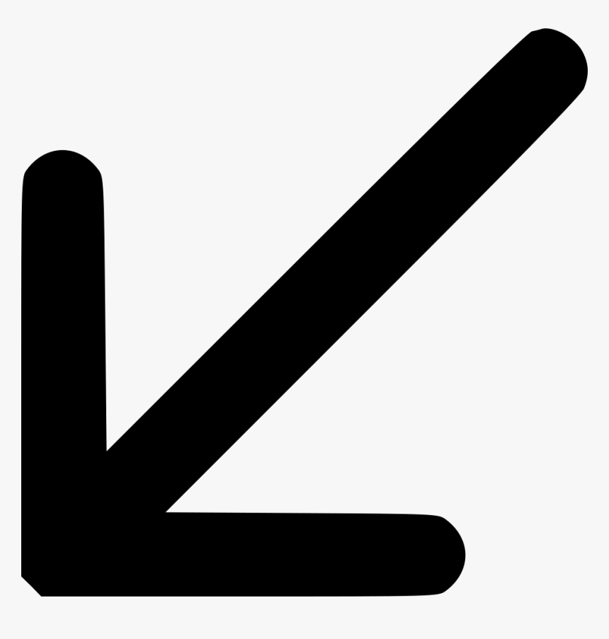 Arrow Down Left, HD Png Download , Transparent Png Image - PNGitem