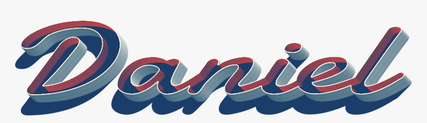 The Name Daniel In Bubble Letters