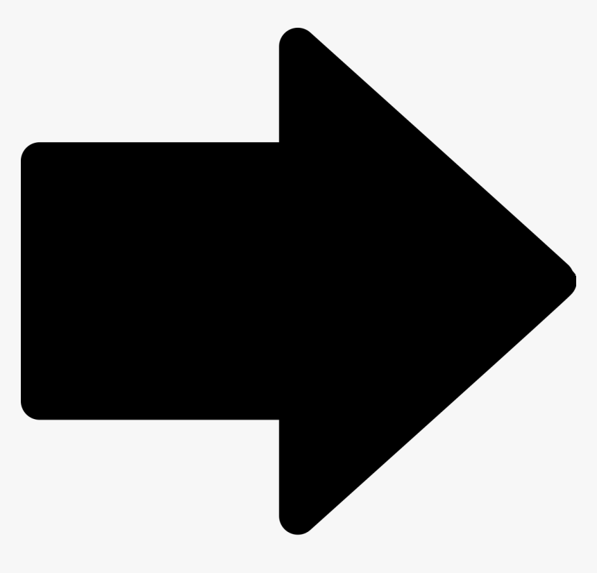 Black Simple Right Arrow, HD Png Download , Transparent Png Image - PNGitem