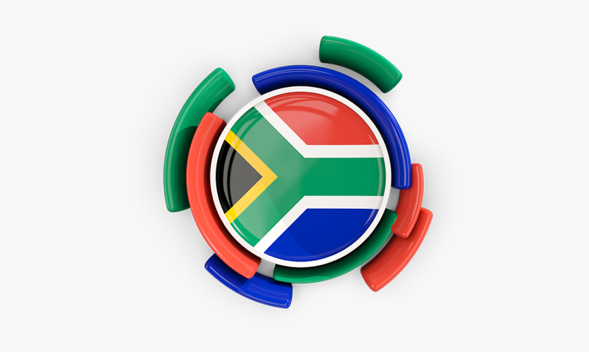Round Flag With Pattern - South Africa Round Flag, HD Png Download ...