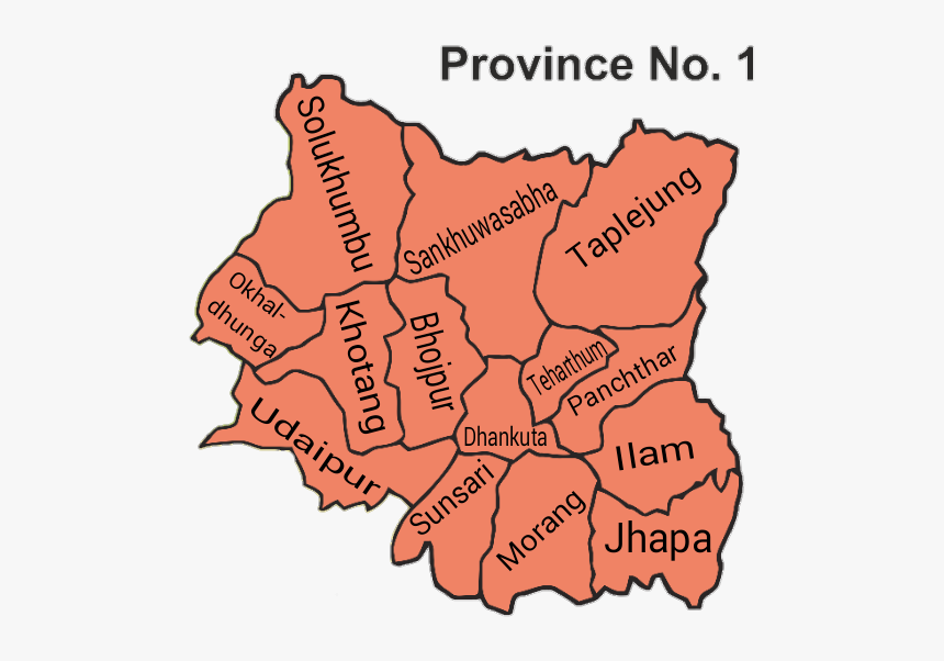 Province 1, Nepal - Province No 1 Of Nepal, HD Png Download ...