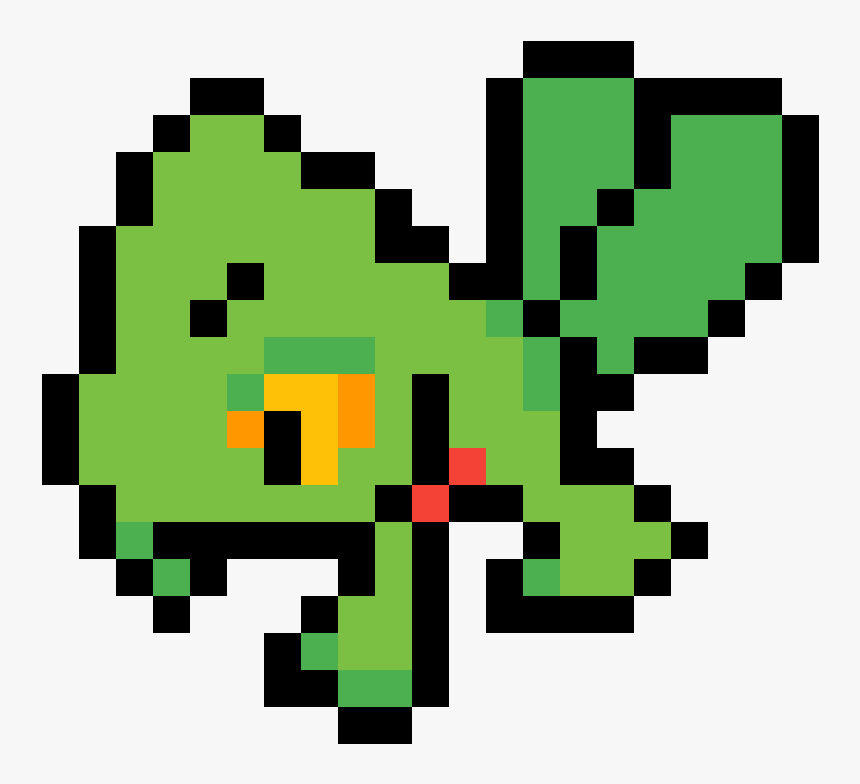 Treecko Sprite Pixel Art