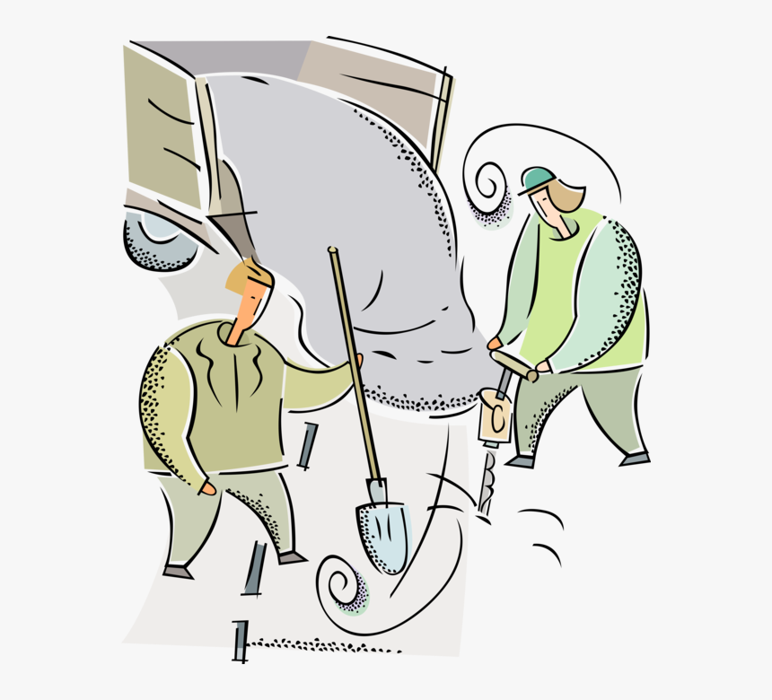 Construction Work Crew Png - Street Construction Vector Png ...