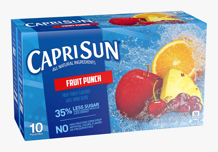 Capri Sun Fruit Punch, HD Png Download , Transparent Png Image - PNGitem