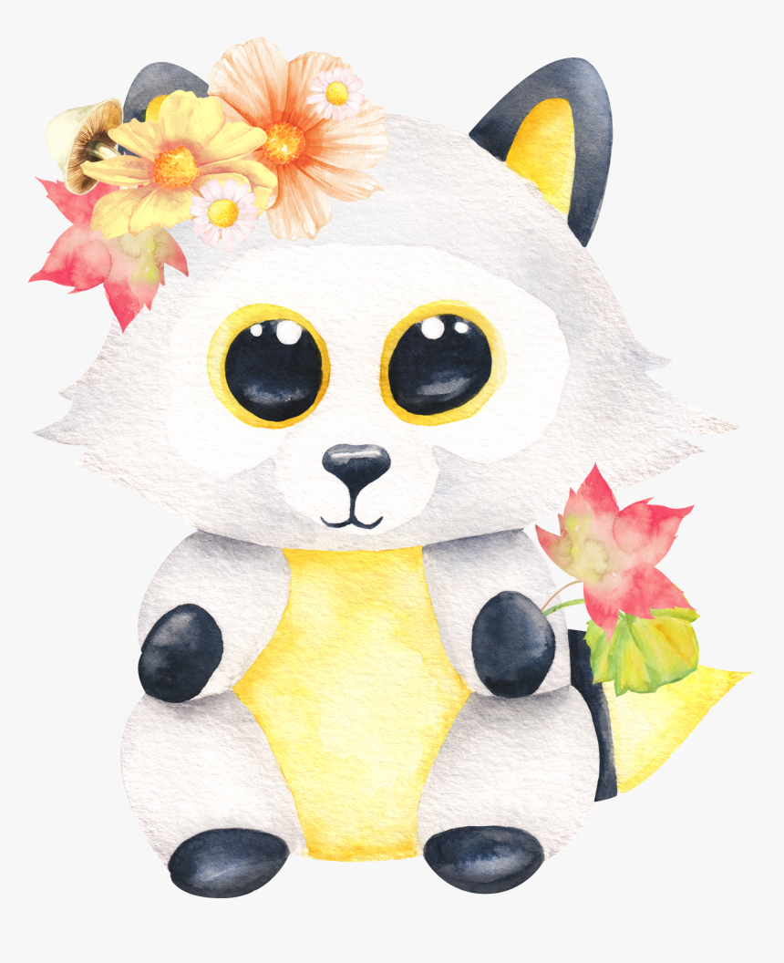 Watercolor Clipart Cute Animals - Fall Woodland Critters Clipart With ...