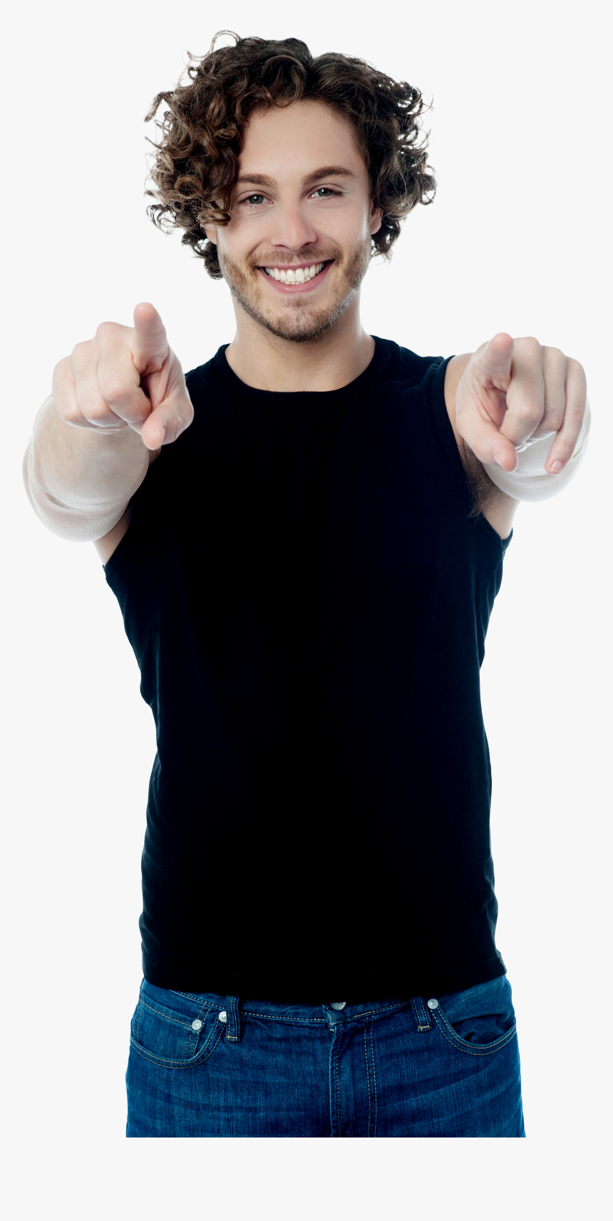 Men Pointing Front Royalty Free High Quality Png - Standing ...