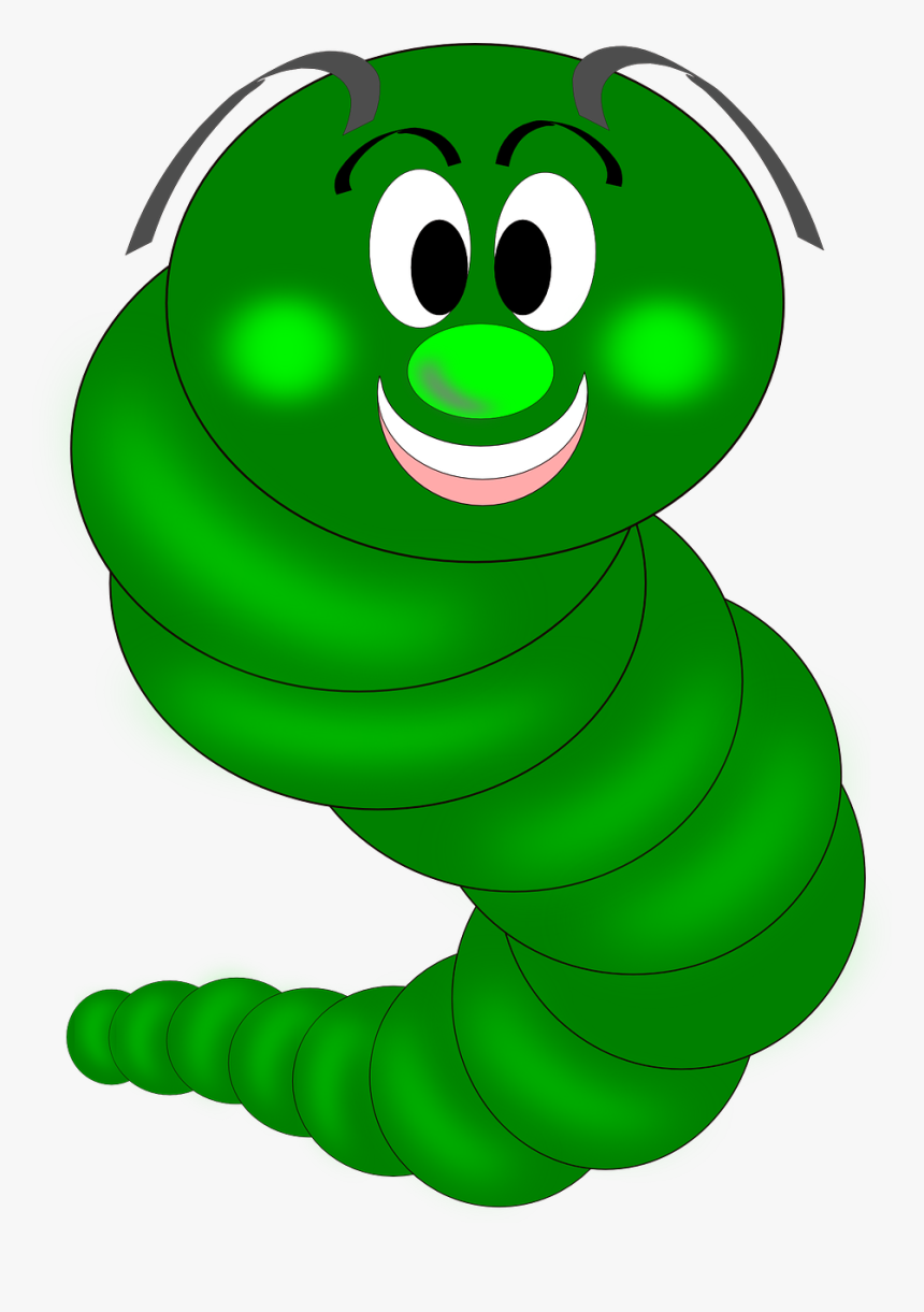 Plant,leaf,food - Cartoon Glow Worm, HD Png Download , Transparent Png ...
