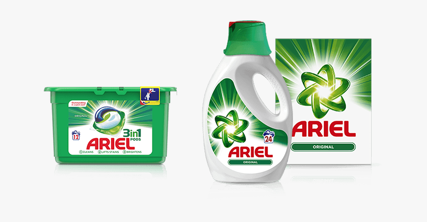 Ariel Detergent, HD Png Download , Transparent Png Image - PNGitem