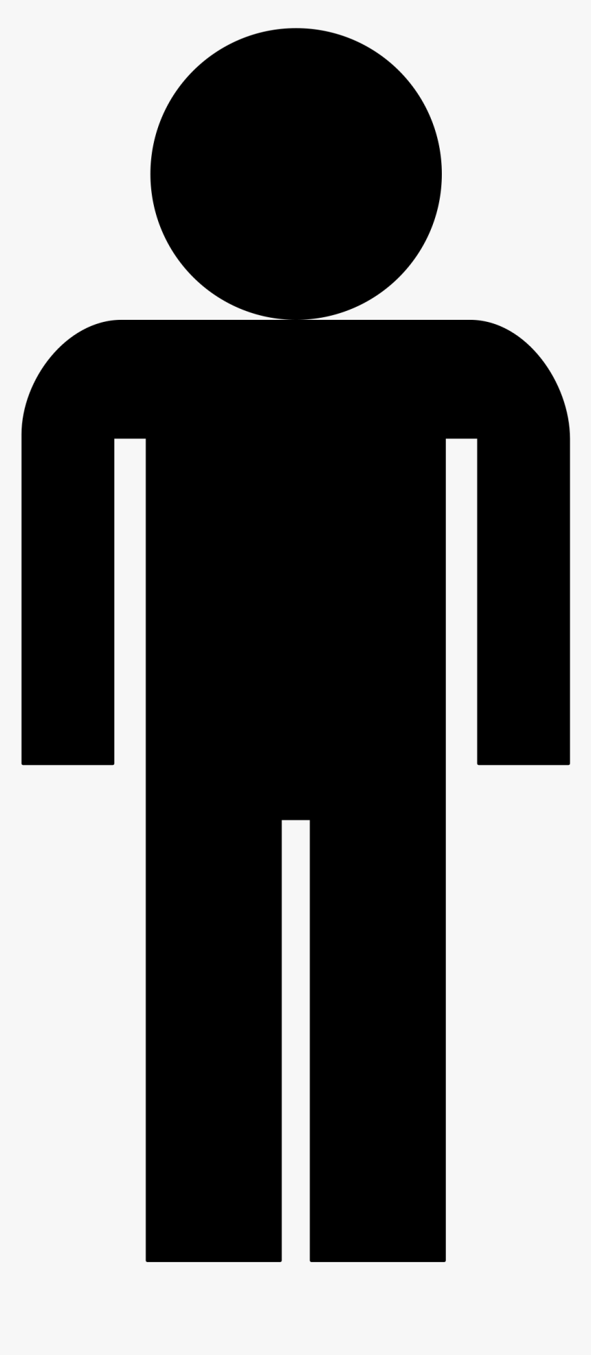 Clip Art Person Clip Art - Black Man Symbol, HD Png Download ...