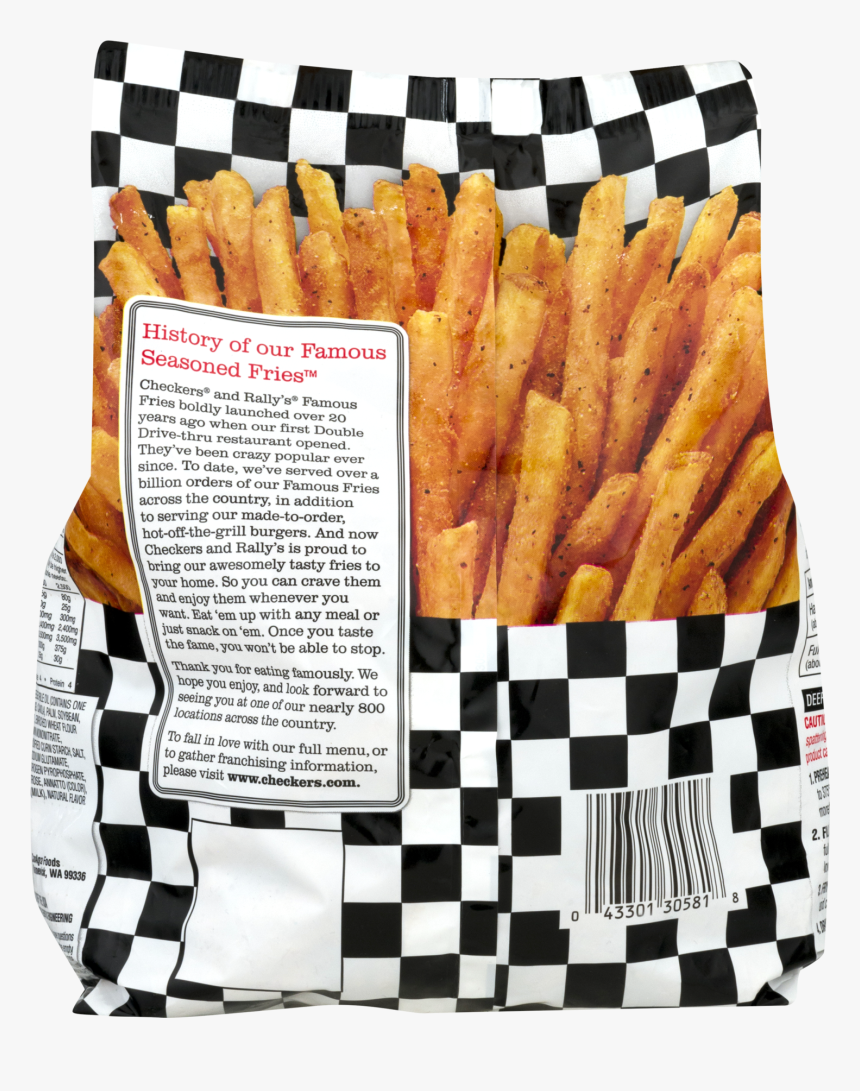 Checkers Frozen Fries Calories, HD Png Download , Transparent Png Image ...