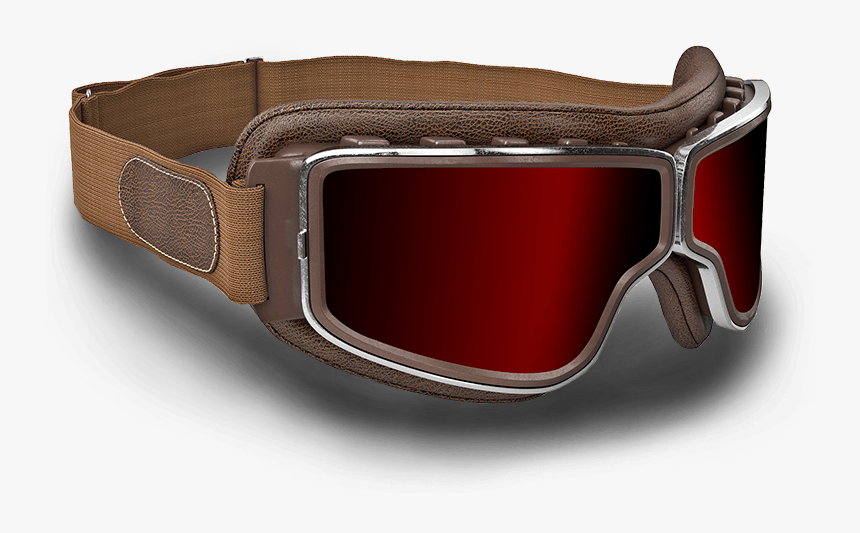 Red Aviator Goggles , Png Download - Pilot Goggles No Background ...