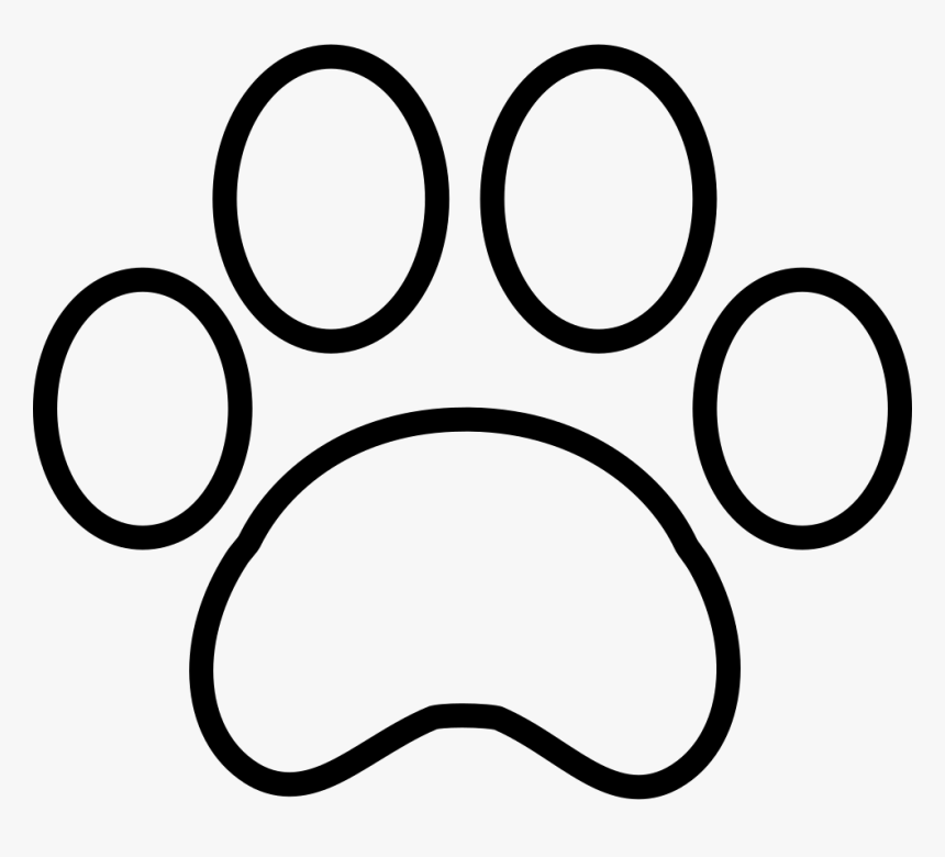 White Paw Print Png - Outline Paw Print Vector, Transparent Png , Transparent Png Image - PNGitem