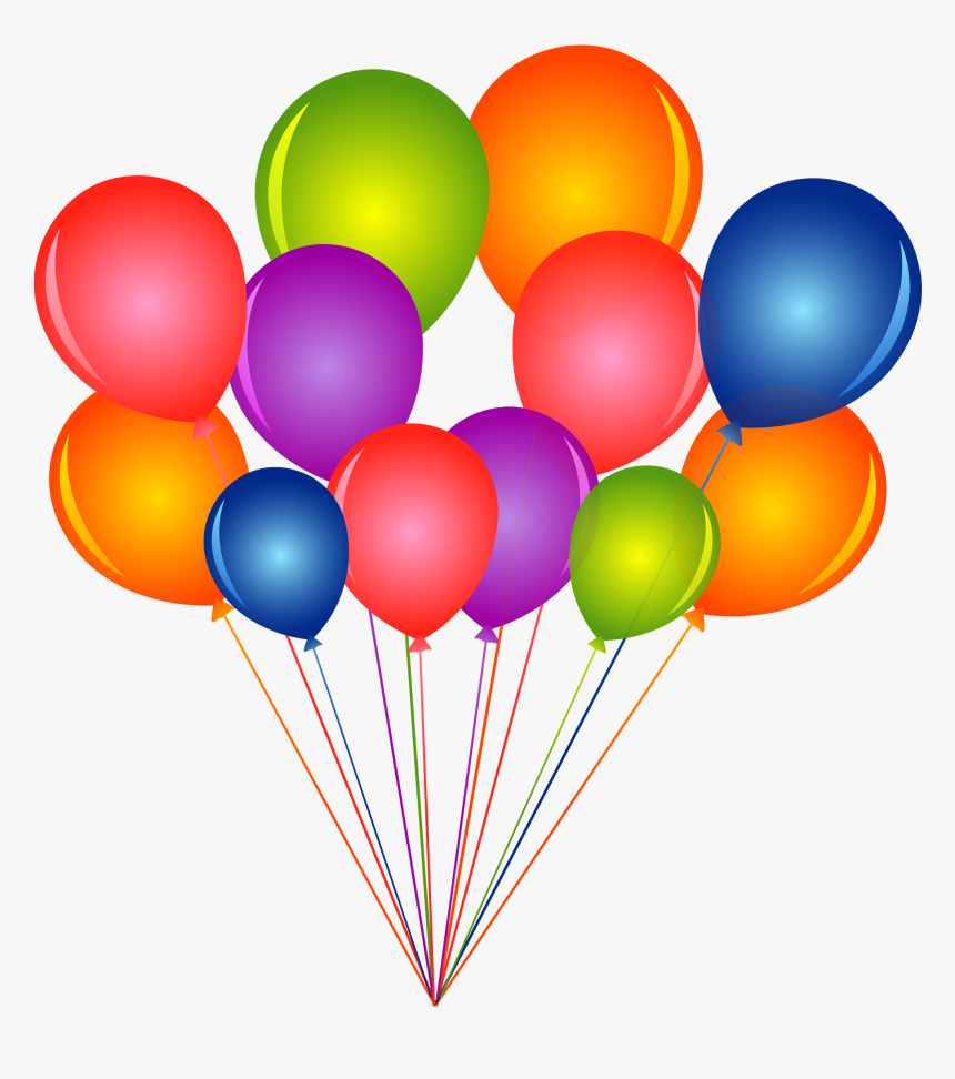 Bunch Of Balloons Png, Transparent Png , Transparent Png Image - PNGitem