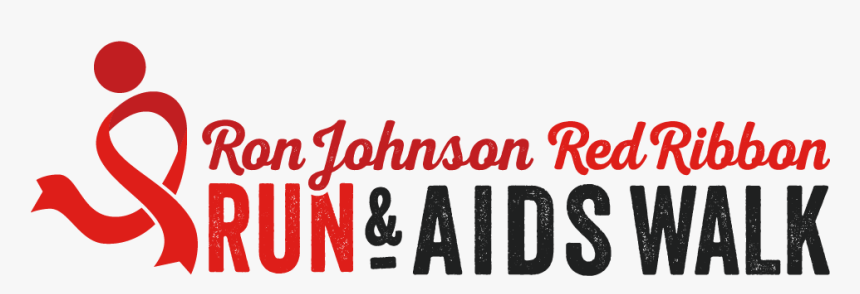 Ron Johnson Red Ribbon Run & Aids Walk Logo - Graphics, HD Png Download ...