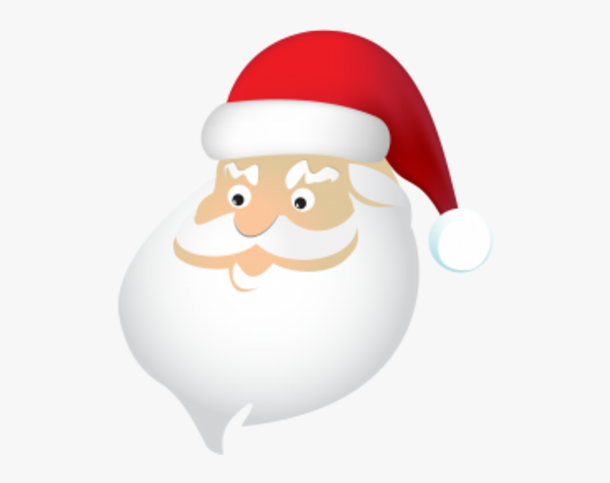 Santa Head Png - Santa Claus Head Vector, Transparent Png , Transparent ...