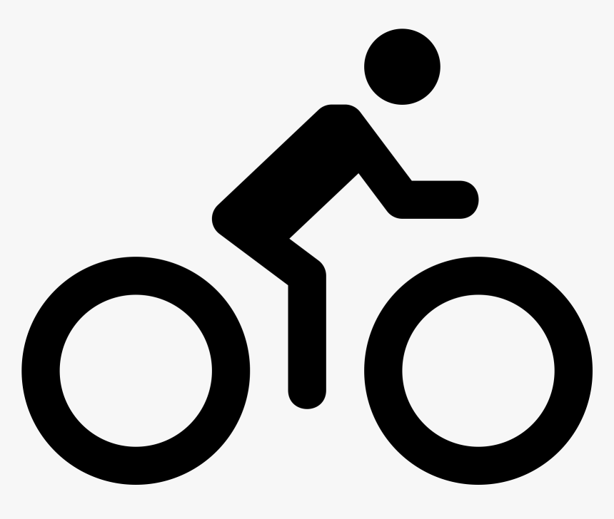 Transparent Biking Clipart - Riding A Bike Sign, HD Png Download ...