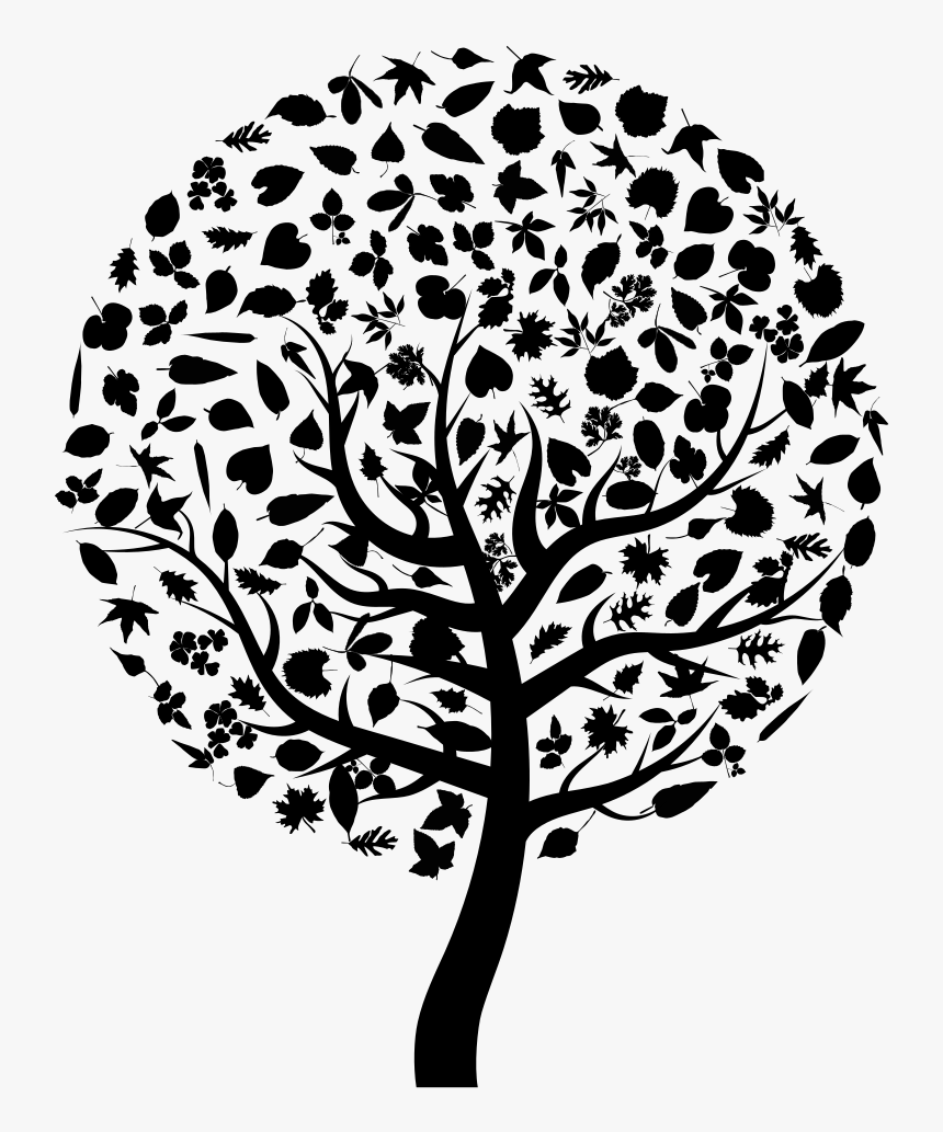 Abstract Tree Silhouette Mark Ii - Tree Clip Art Silhouette, HD Png ...