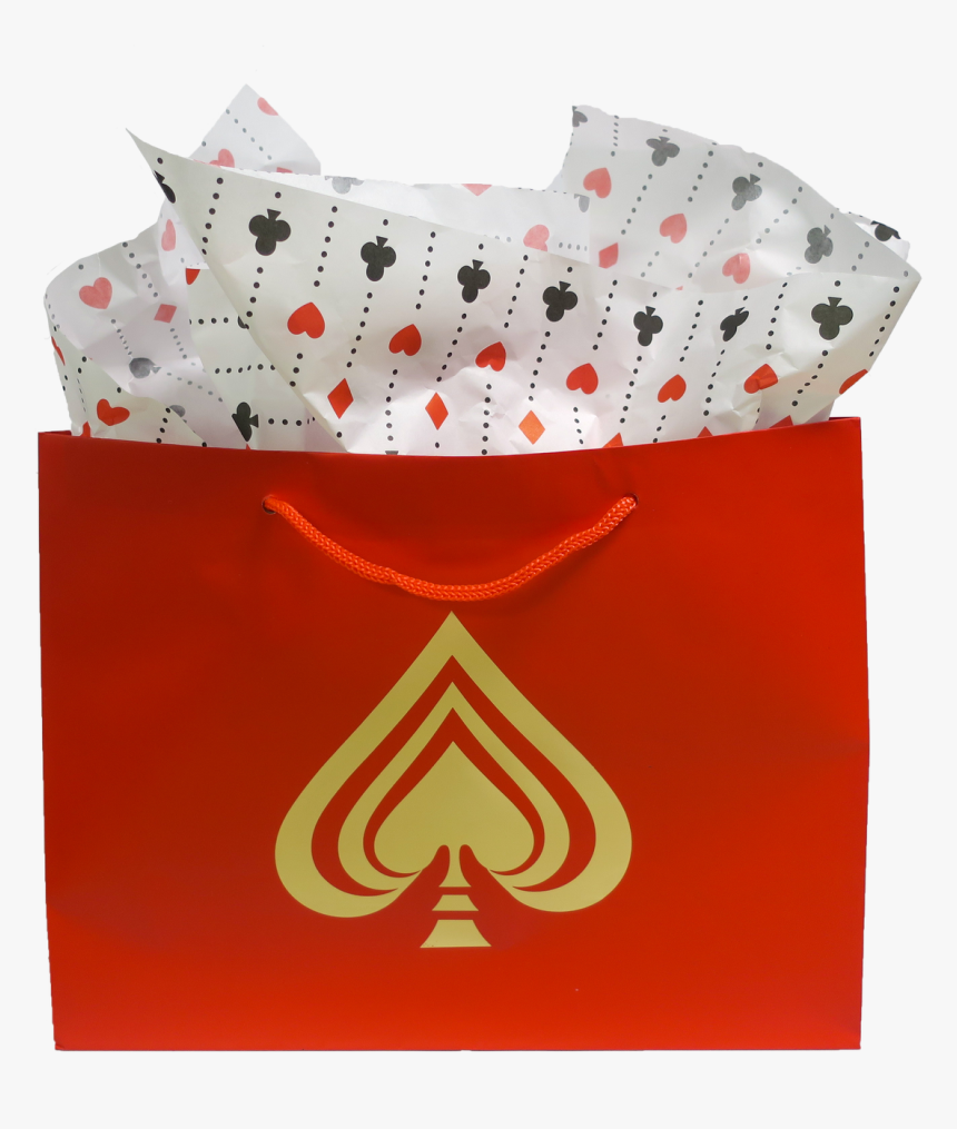 Red Spade Gift Bag - Shoulder Bag, HD Png Download , Transparent Png ...
