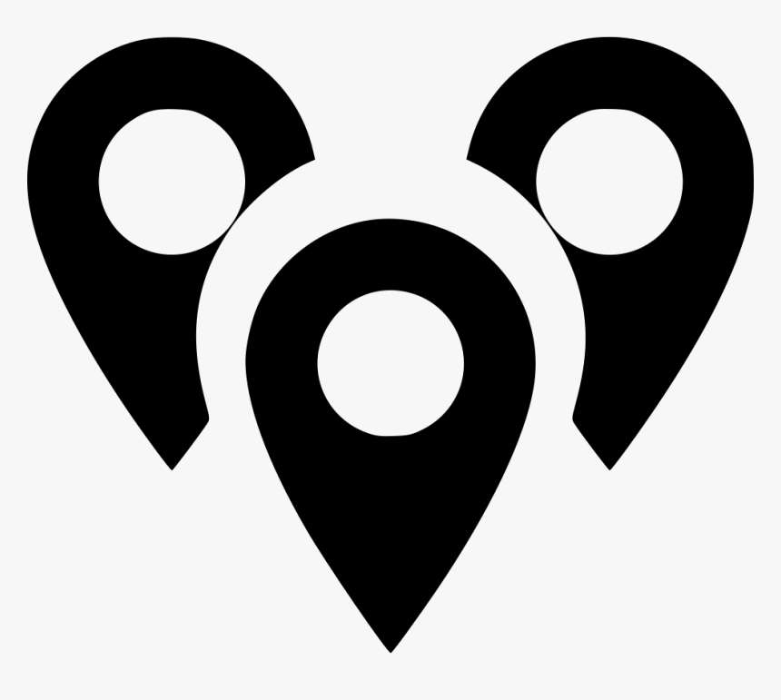 Pin Multiple - Multiple Location Icon Png, Transparent Png ...