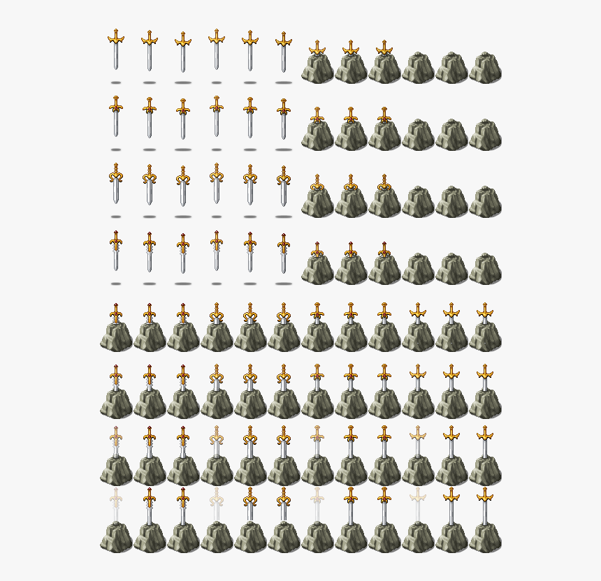 Rpg Maker Mv Sword Sprite, HD Png Download , Transparent Png Image ...