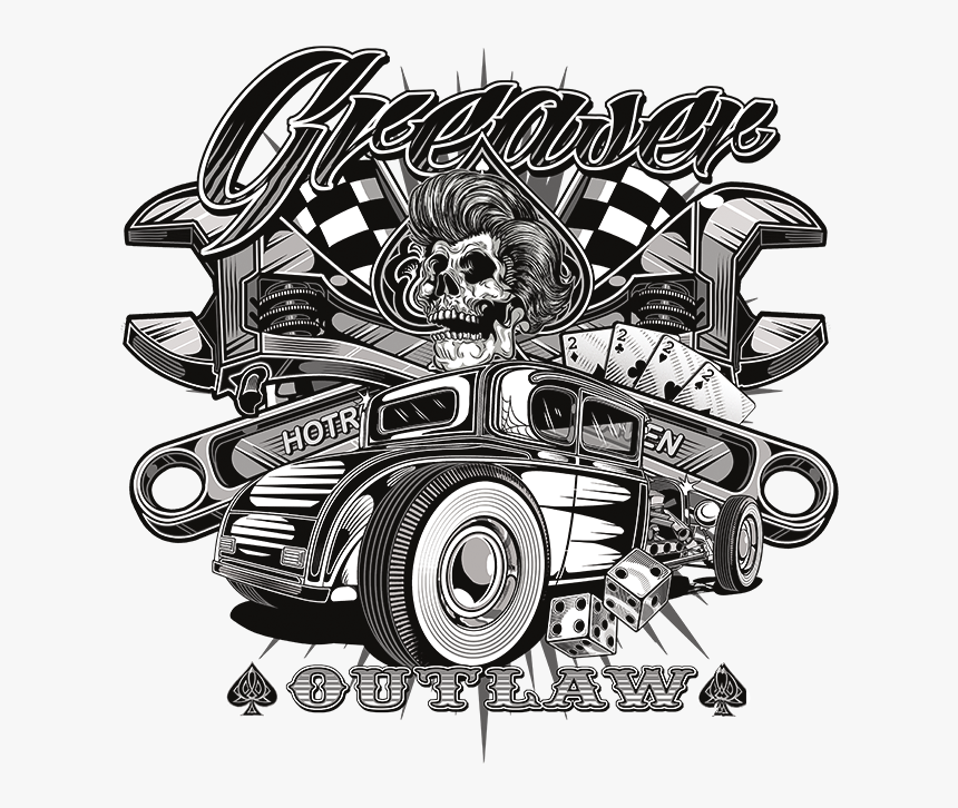 Greaser Outlaw Tin Sign, HD Png Download , Transparent Png Image - PNGitem