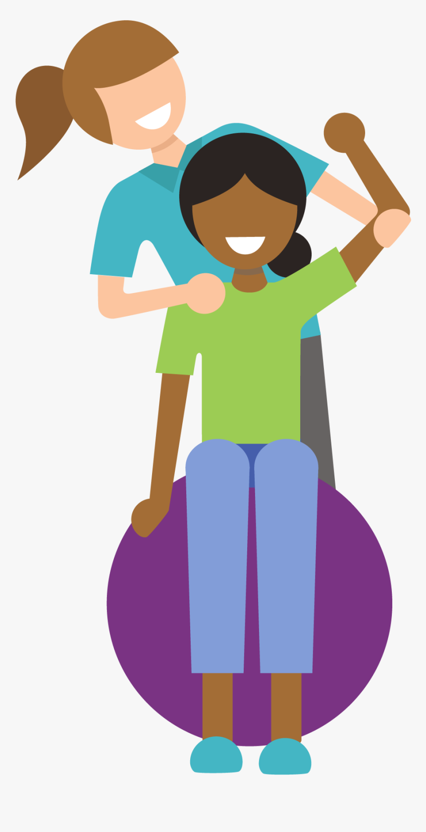 Illustration Of Two People - Ndis People Transparent, HD Png Download ...