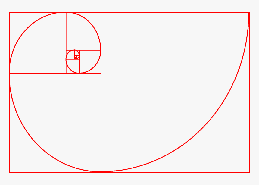 Golden Ratio Overlays - Fibonacci Spiral, HD Png Download , Transparent ...