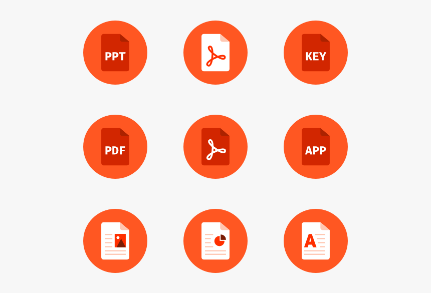 Red Circle Document Icon, HD Png Download , Transparent Png Image - PNGitem