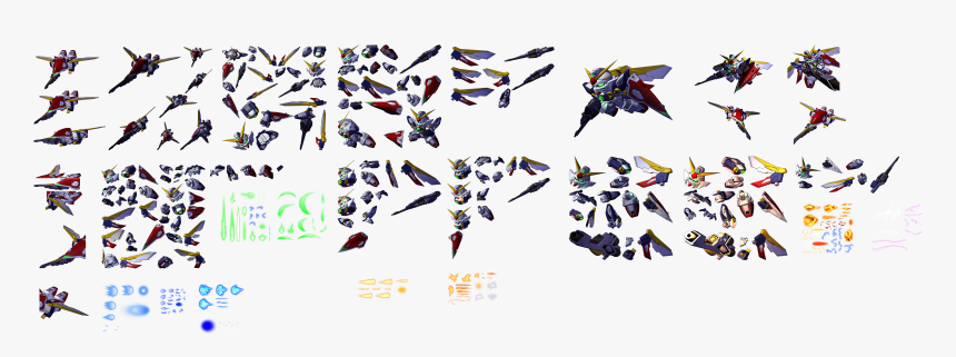 Transparent Gundam Wing Png - Sd Gundam G Generation Wars Sprite, Png ...