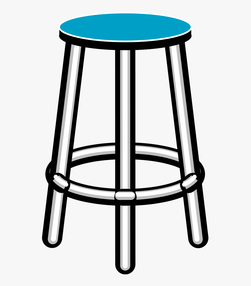 Furniture 03 Vector Clipart - Bar Stool Clipart Png, Transparent Png ...