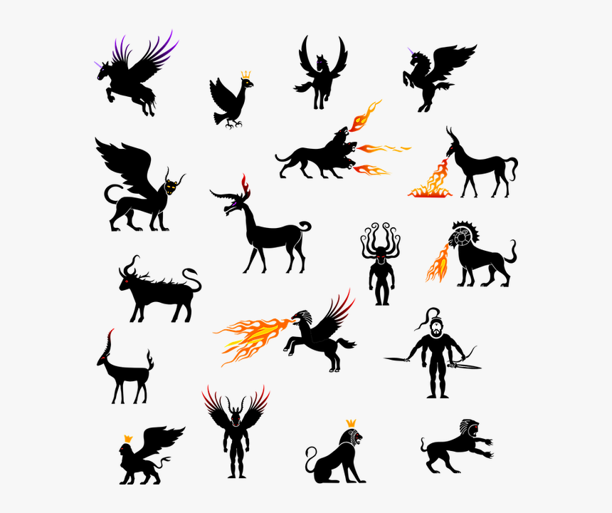 Fantasy Mythical Myth - Mystical Mythical Creatures Dogs, HD Png ...