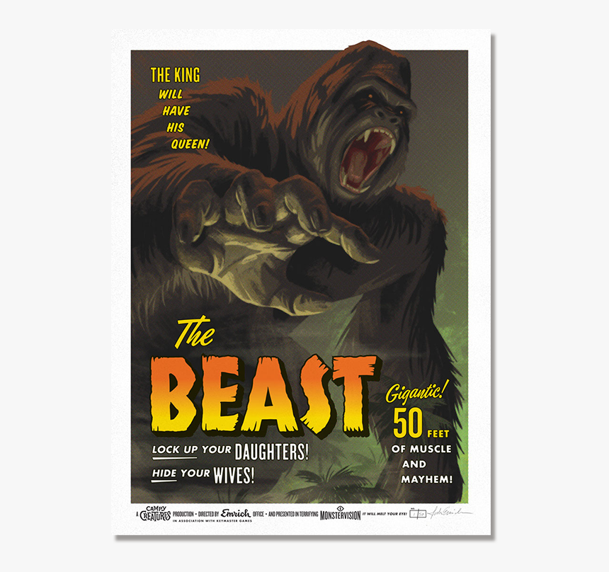 Emrich Beast Horror Screen - Poster, HD Png Download , Transparent Png ...