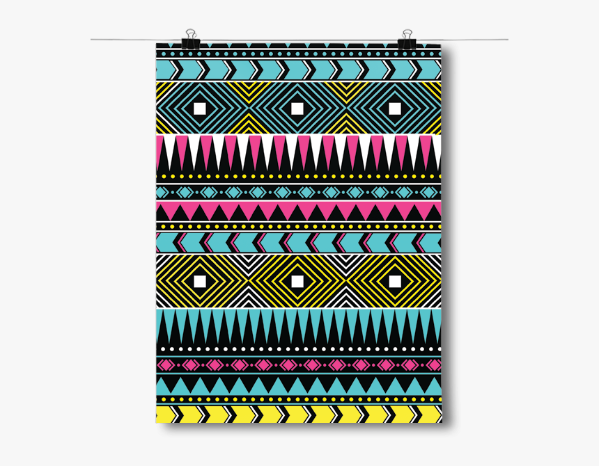 Neon Aztec Pattern - Motif, HD Png Download , Transparent Png Image ...