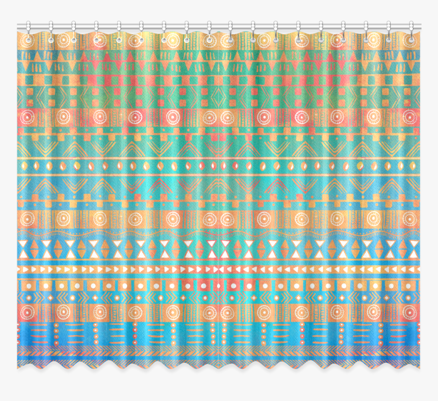 Inspired Aztec Pattern-2 Window Curtain 50 X84 - Needlework, HD Png ...